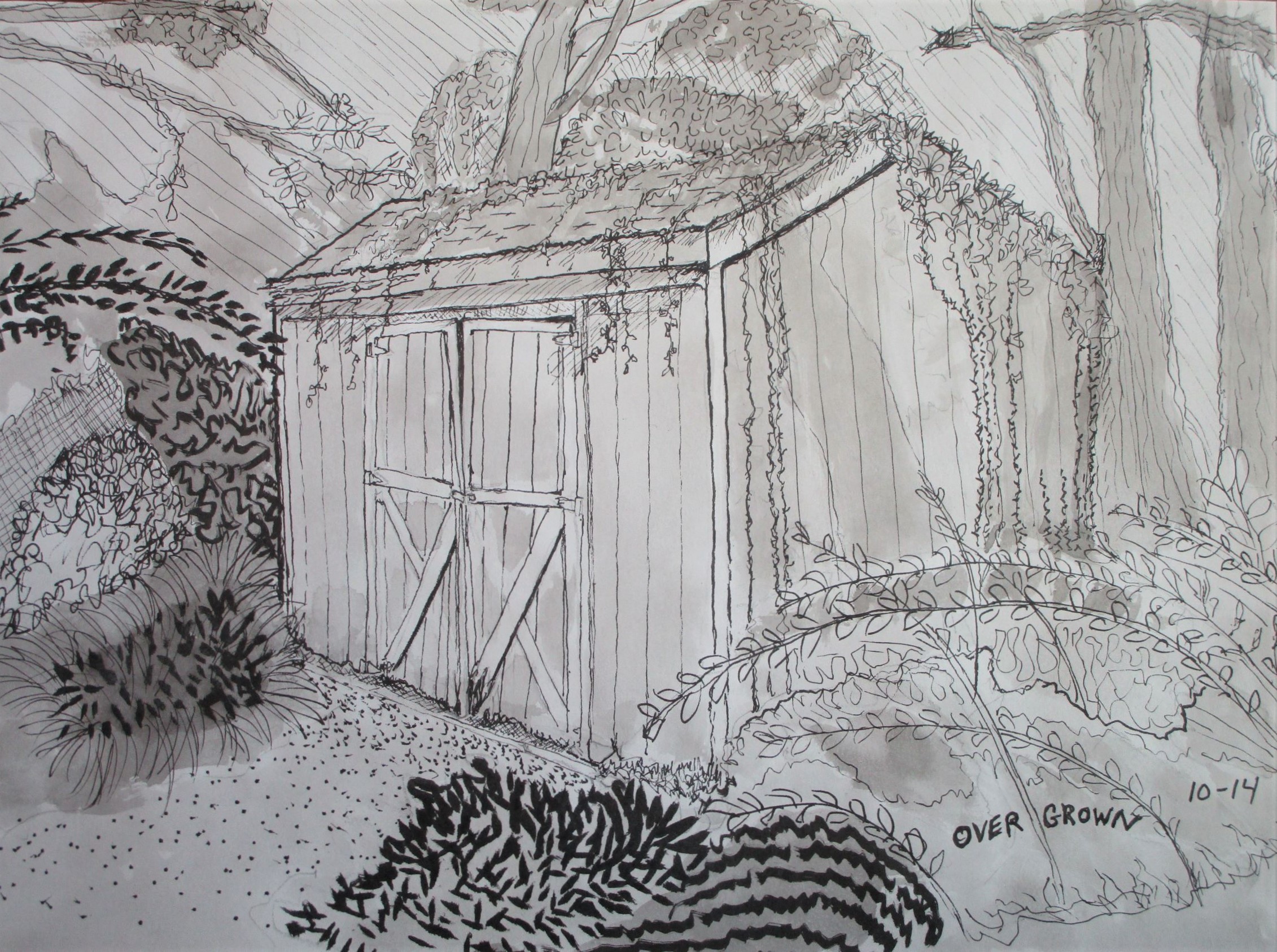 More Inktober: More Experiments – Daily Fiber