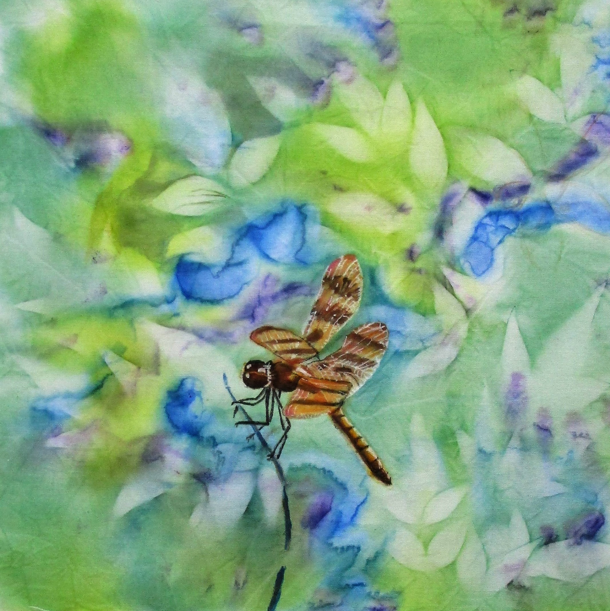 WIP Wednesday: Dragonfly Art Quilt – Daily Fiber